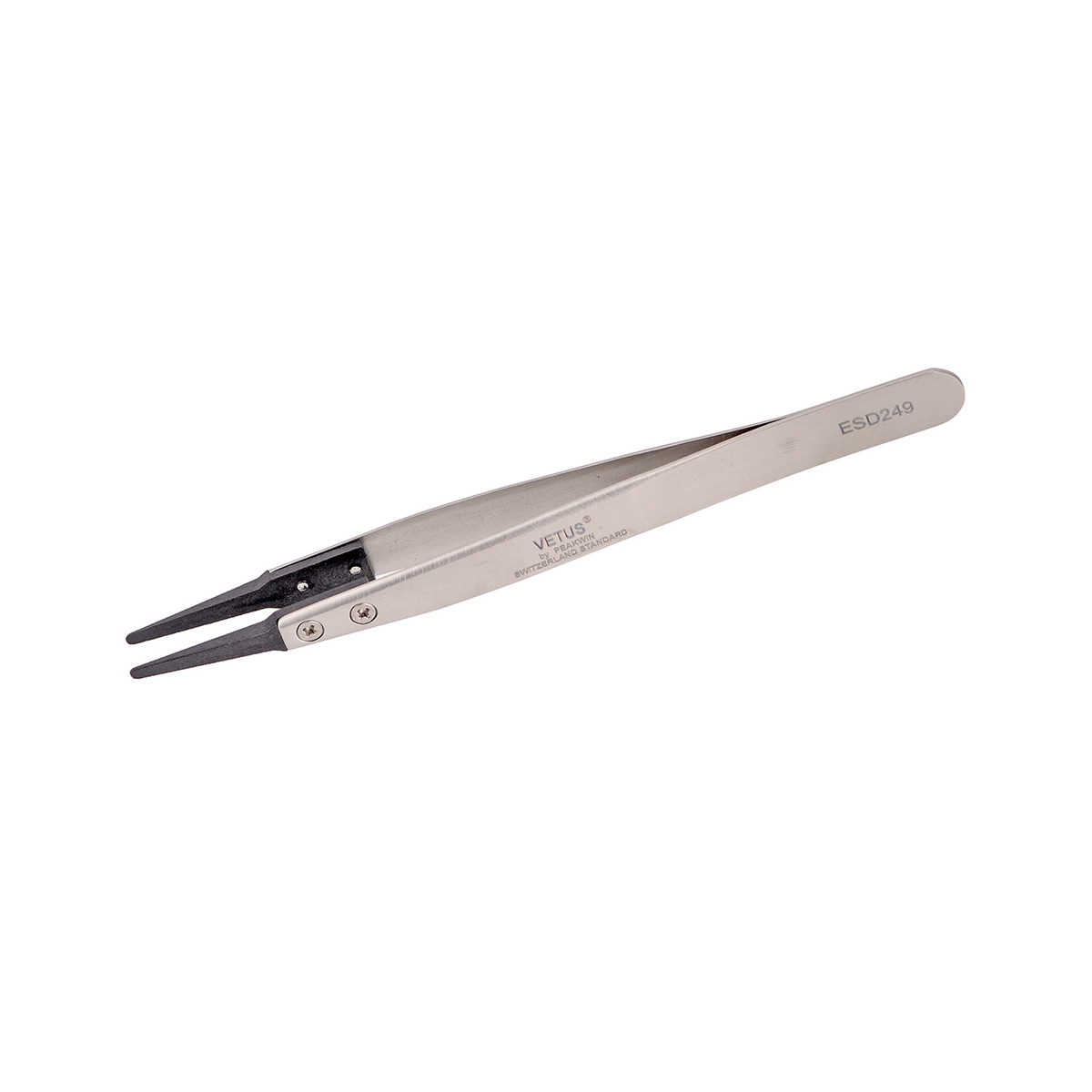 Vetus ESD-249 Precision Anti Static Tweezer with Replaceable Tips Tools ...
