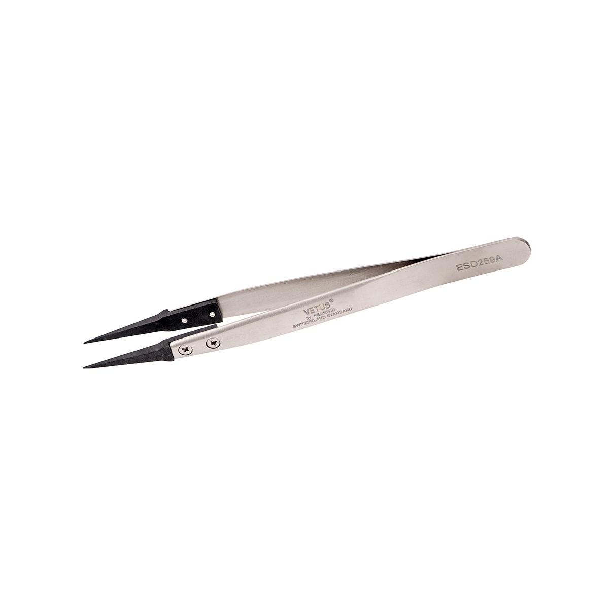 Vetus ESD-259A Precision Anti Static Tweezer with Replaceable Tips ...