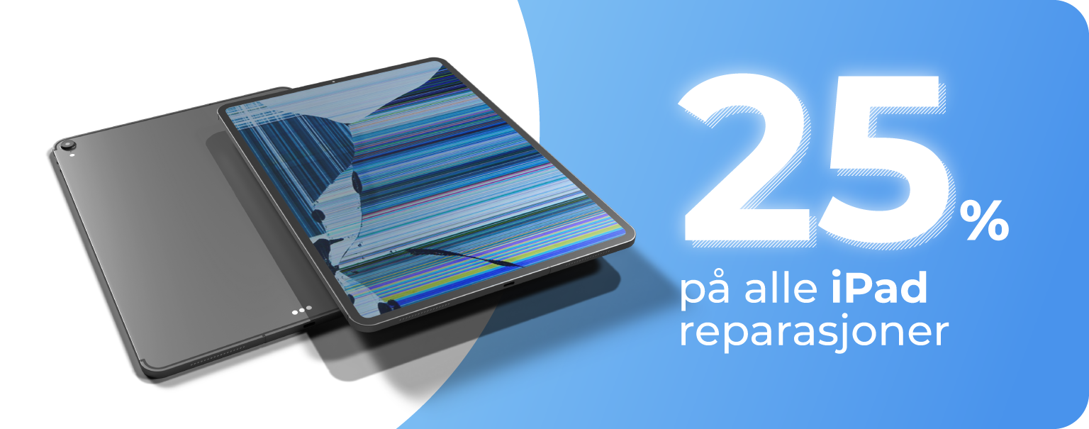 25% IPAD REPARASJON - WEB BANNER | Mobilverkstedet.no